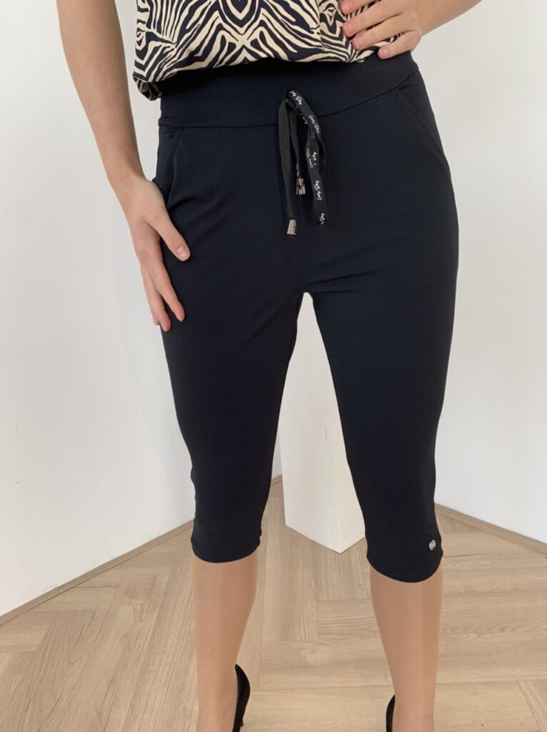 Lady Day - Trouser Capri - Black - Comfortabele damesbroek