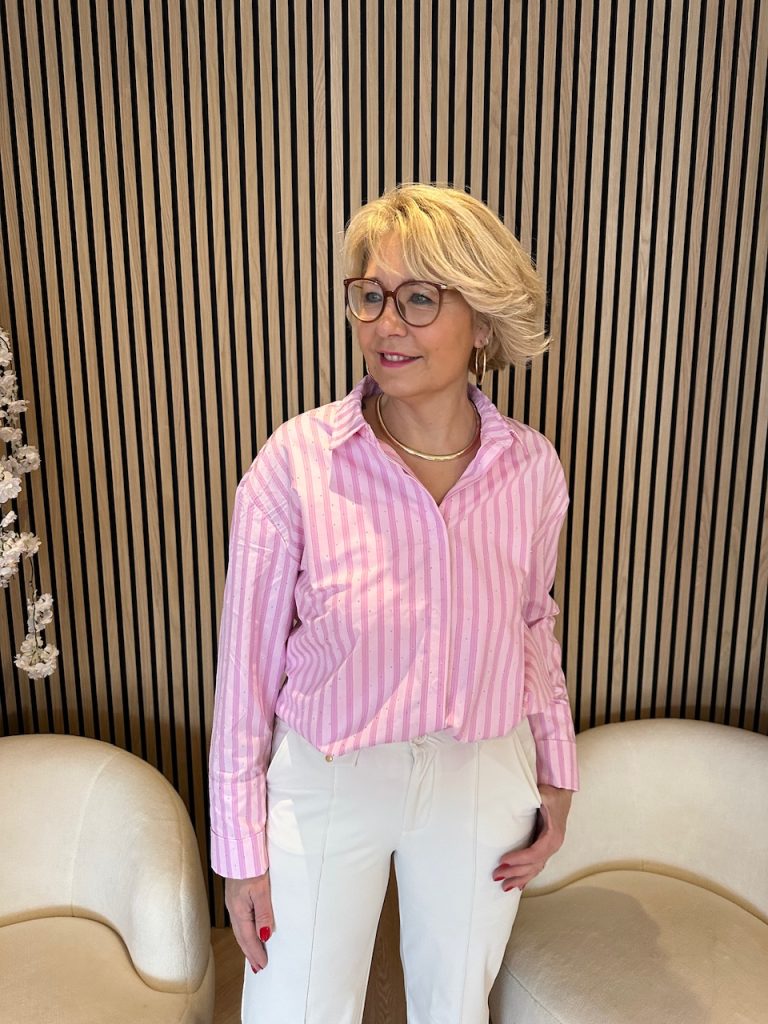 Kimara - Flore Blouse - Cosmos pink - Morgen in huis!